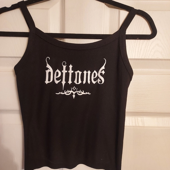 Tops | Deftones Crop Top Deftones Tank Top Hand Cropped Deftones Shirt ...